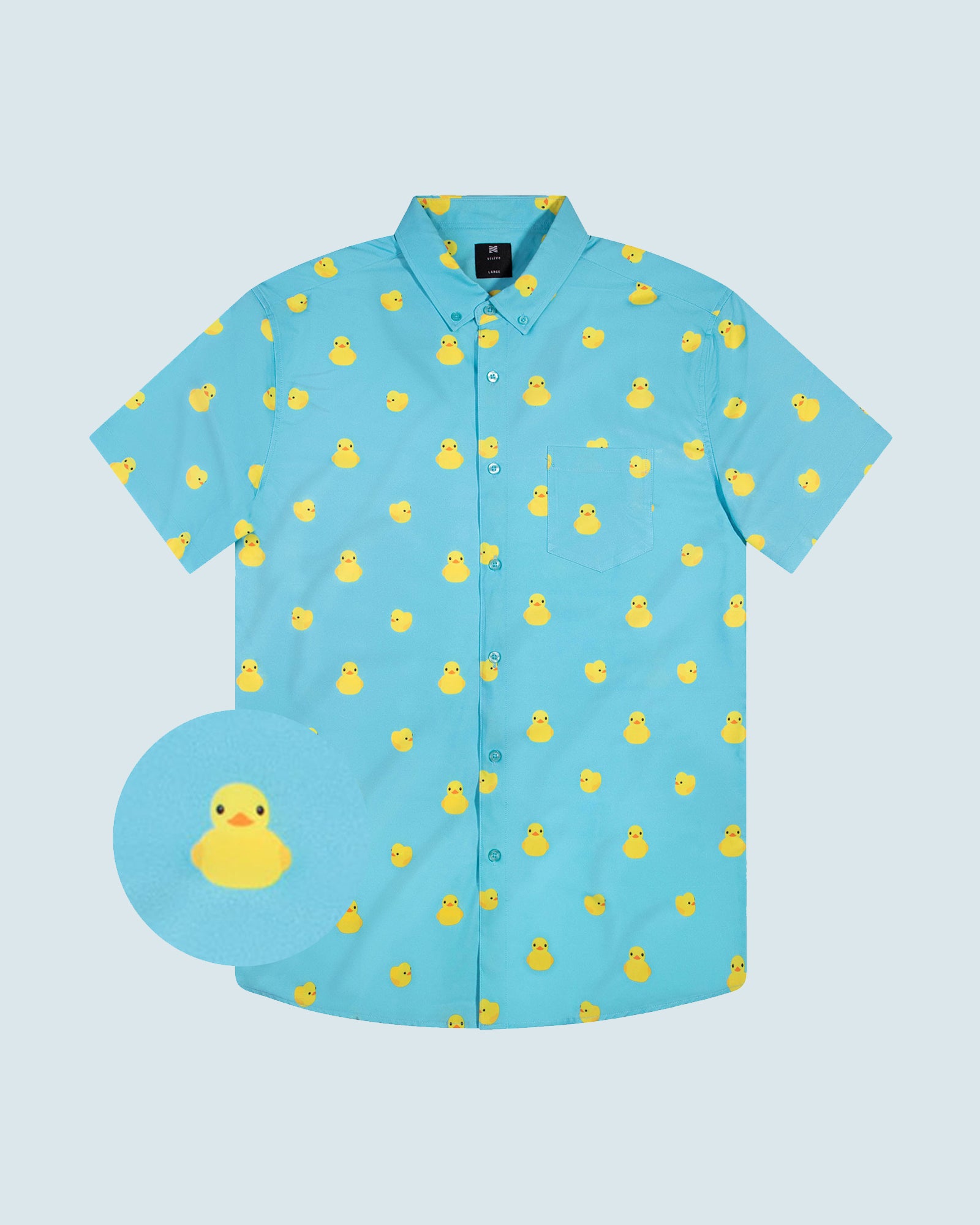 Mens Button Down Shirts - Rubber Duck (Stretch) - visive